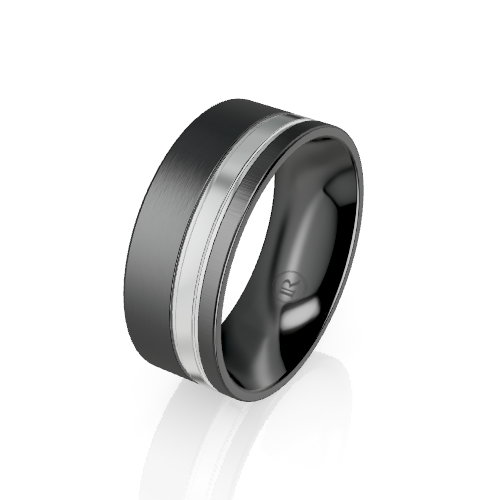 Black Zirconium Wedding Rings & Bands for Men's | Infinity Rings