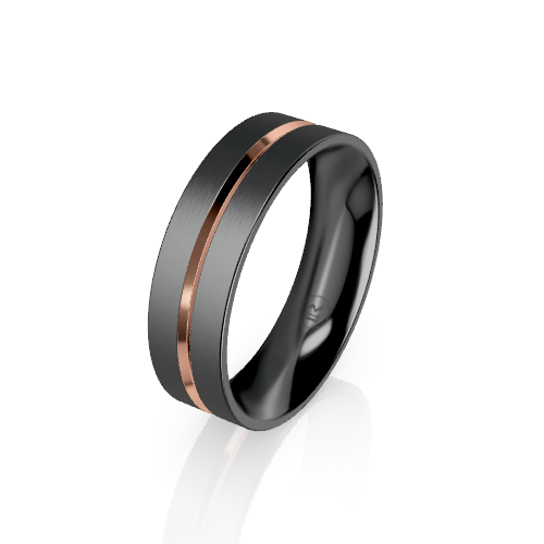 Black Zirconium Wedding Rings & Bands for Men's | Infinity Rings